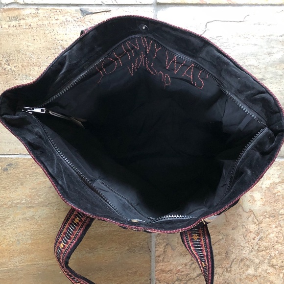 Johnny Was | Bags | Nwt Johnny Was Quilted Embroidered Velvet Tote ...